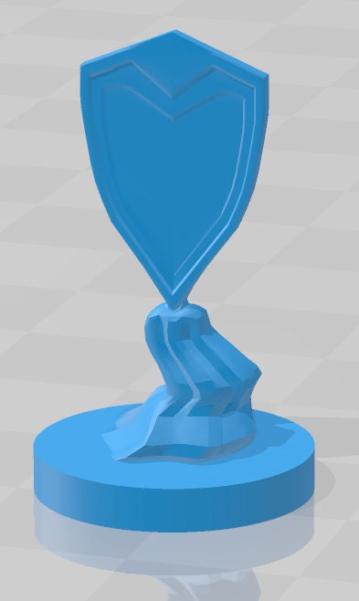 Floating Shield Mini - DND - Pathfinder - Dungeons & Dragons - RPG - T