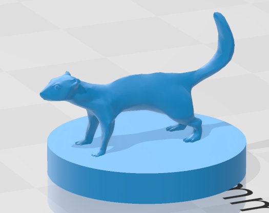 Weasel Mini - pack of 2 - DND - Pathfinder - Dungeons & Dragons - RPG