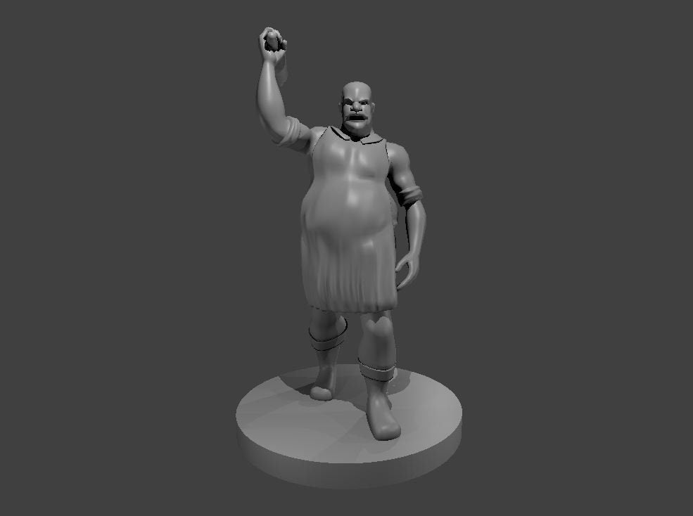 Angry Baker Mini - DND - Pathfinder - Dungeons & Dragons - RPG - Table