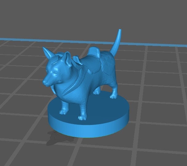 Battle Corgi Mini - DND - Pathfinder - Dungeons & Dragons - RPG - Tabl