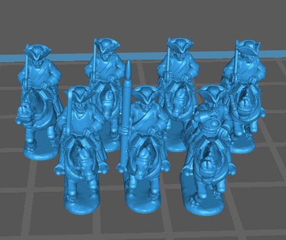 7 Years War Prussian Kurassier rgt - War Games And Dioramas - Historic