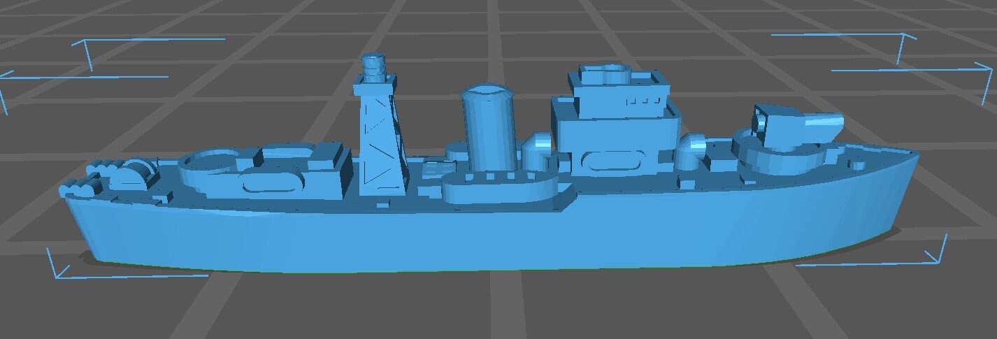 HMNZS Kiwi - Royal Navy - Wargaming - Axis and Allies - Naval Miniatur