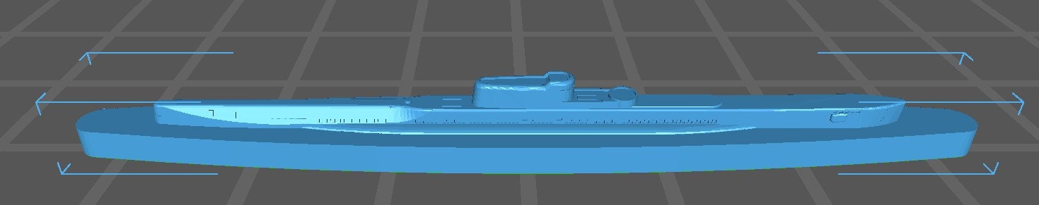 HMS Rorqual - Royal Navy - Wargaming - Axis and Allies - Naval Miniatu