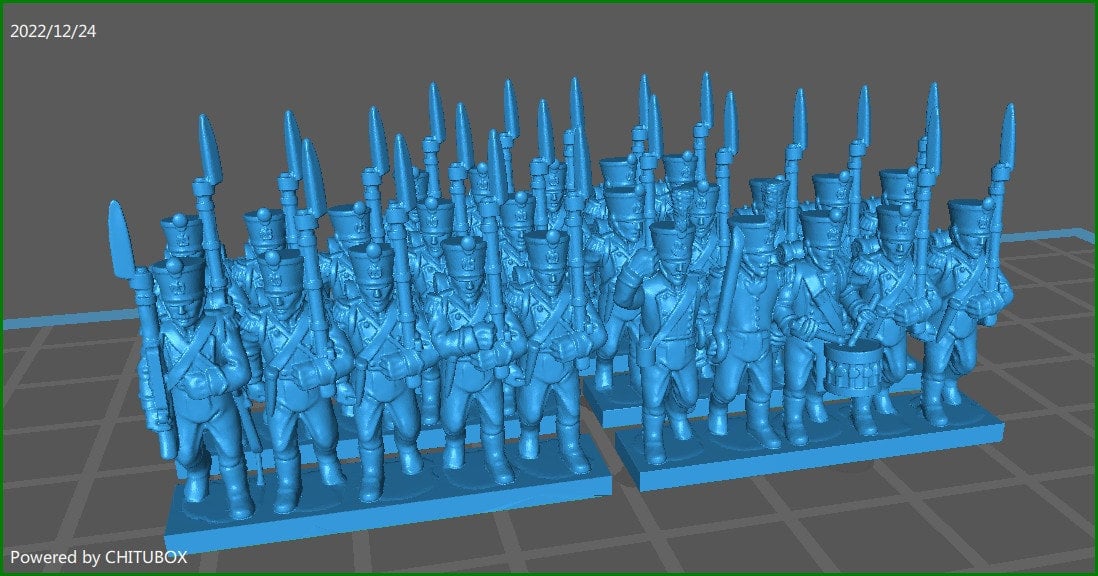 French Young Guard 1813-15 - 5 Strips - Epic 15 mm Scale - Great for T