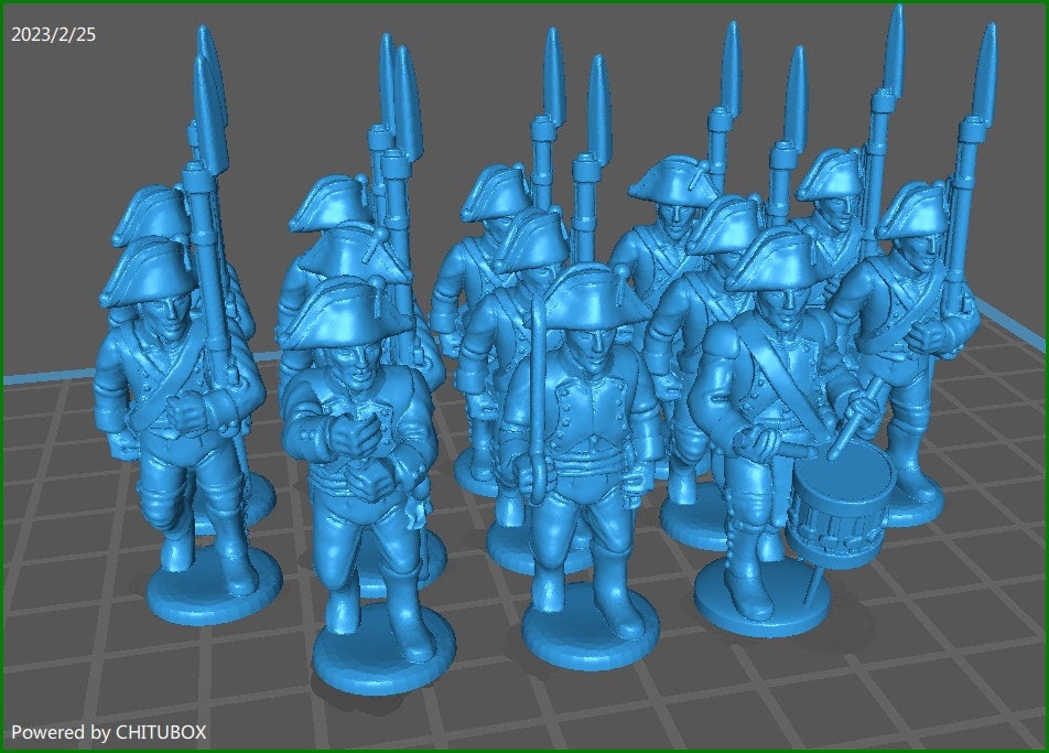 Saxon line btg 1806-10 - 13 Mini - 28 mm Scale - Great for Tabletop Wa