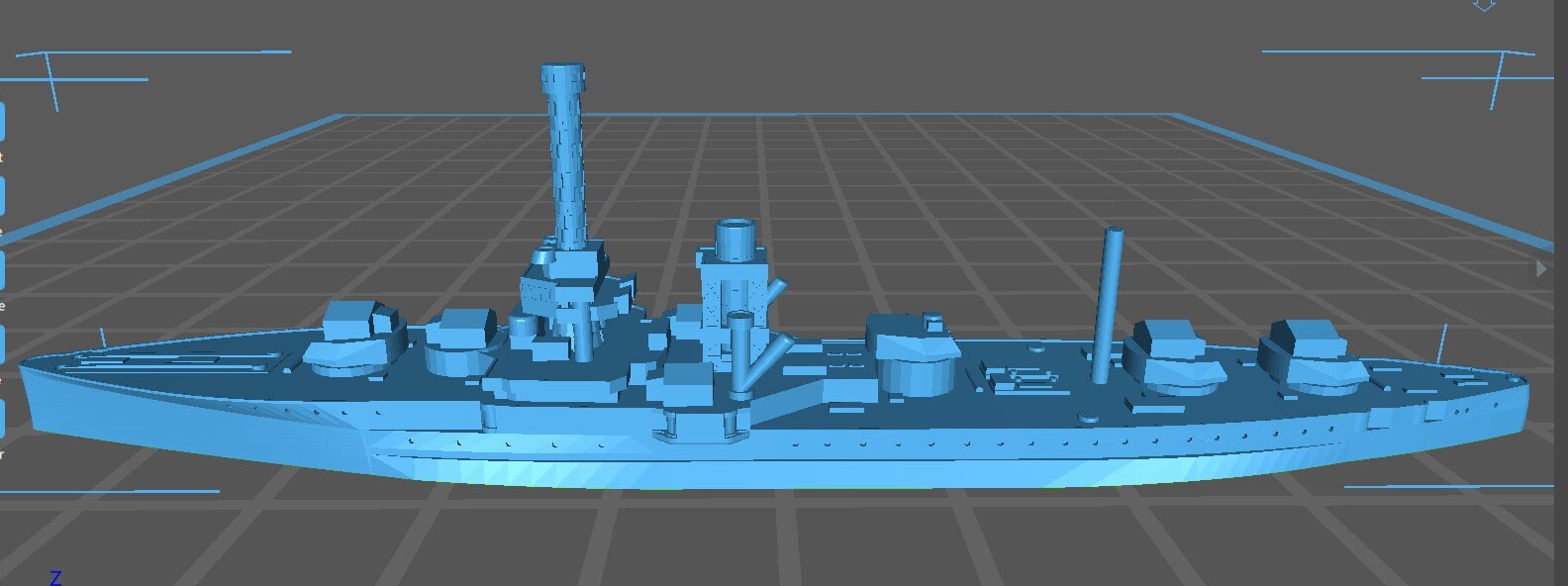 USS Utah WWII - USN - Wargaming - Axis & Allies - Naval Miniature - Ta