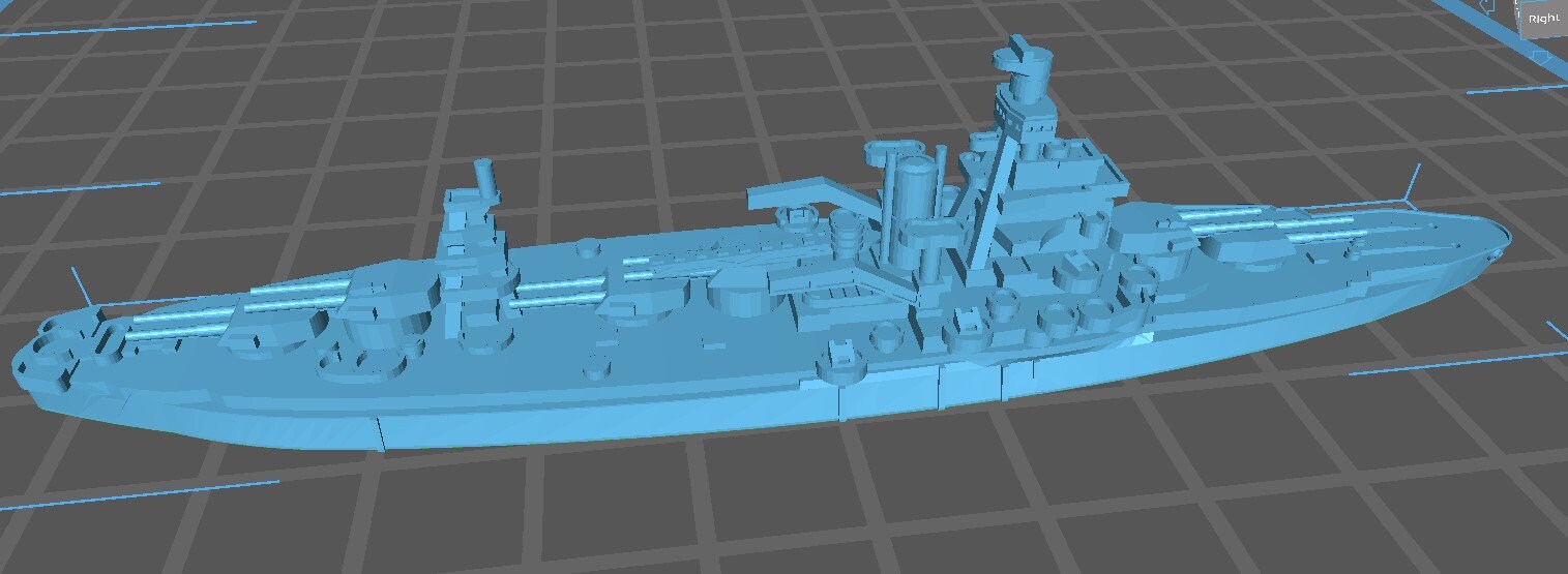 USS Arkansas - USN - Wargaming - Axis & Allies - Naval Miniature - Tab