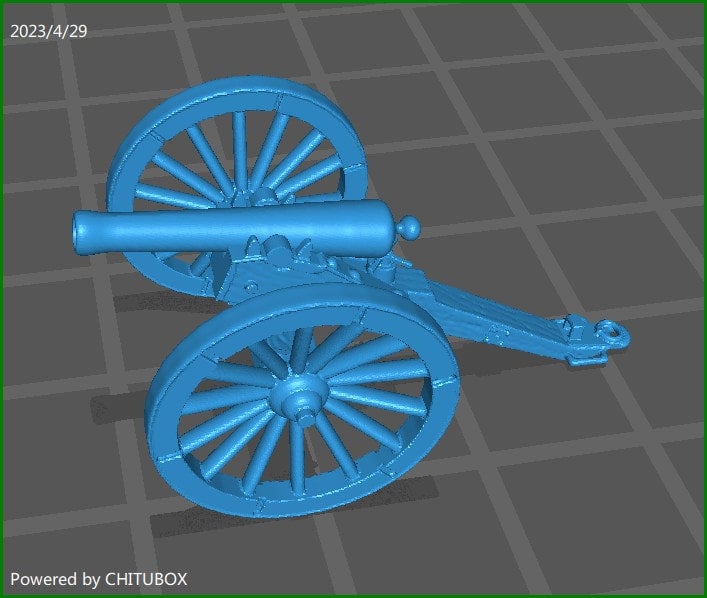 ACW Artillery Napoleon Gun - 1 Minis - 15 mm Scale - War Games & Diora