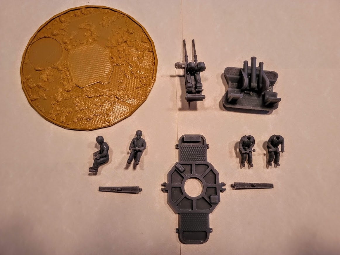 American Twin 20mm AA Gun Mark 4 - Gun and Crew - War Games And Dioram